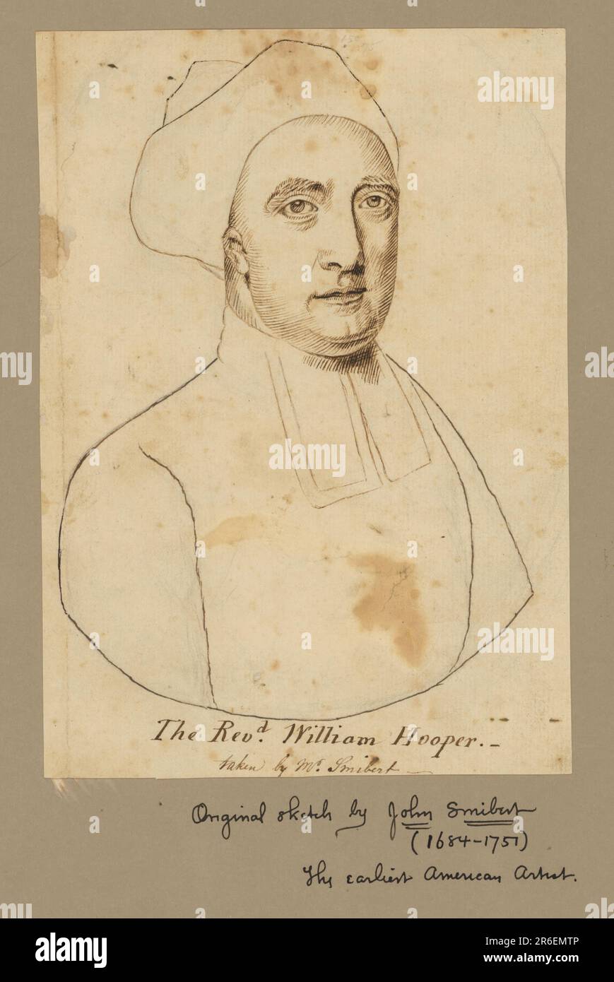 William Hooper. ink on paper. Date: late 18th-early 19th century ...