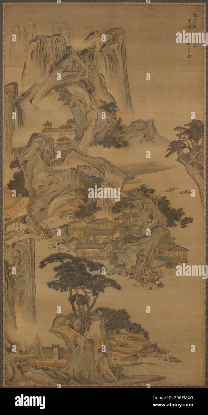 Retirement on the River, in the Style of Li Tang. Origin: China. Period ...