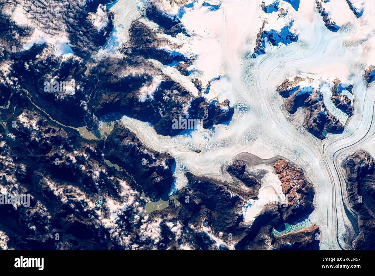 The beauty of the glaciers. Digital enhancement. Elements by NASA ...
