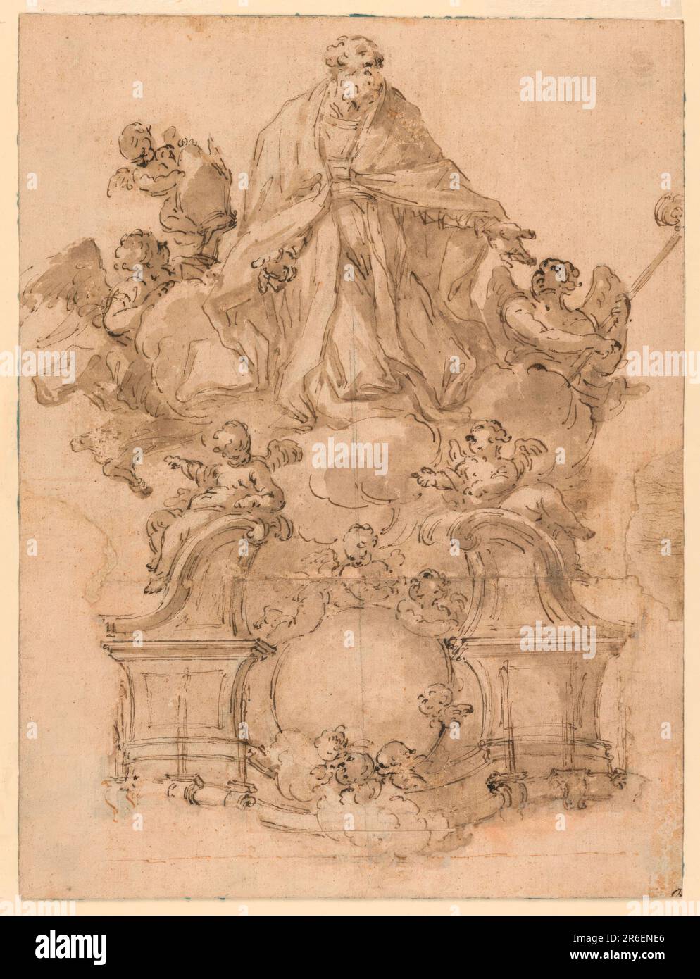 Design for a Wall Painting. Date: 1630-1670. Museum: Cooper Hewitt ...