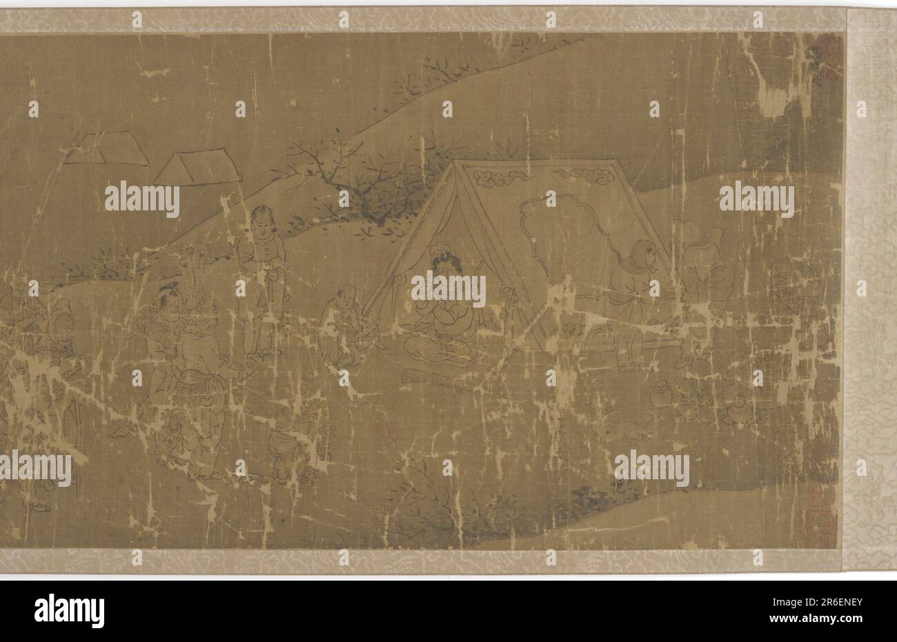 The Captivity of Cai Wenji (four scenes). Origin: China. Ink on silk ...