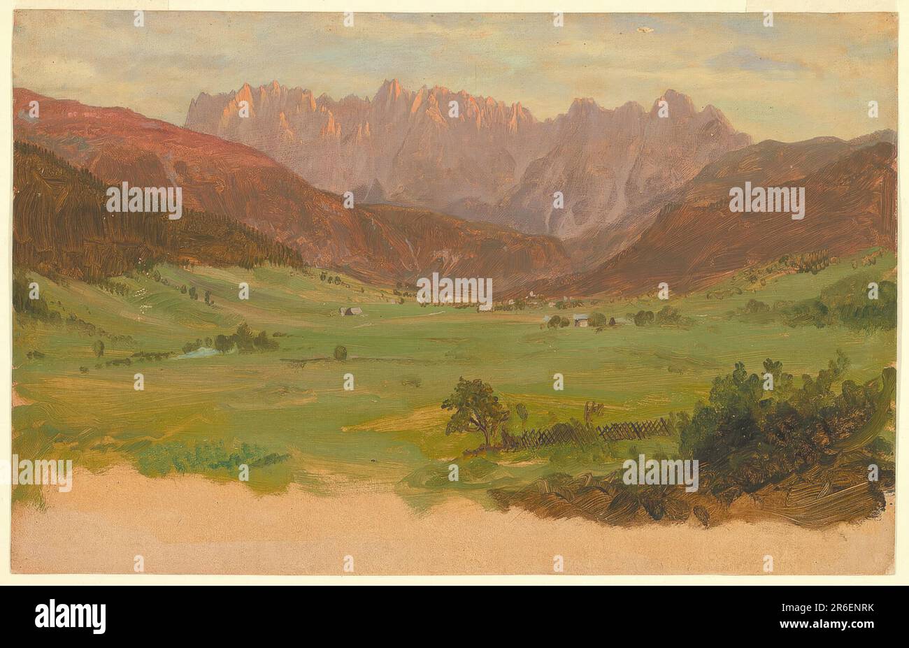 Shown at sunrise. The bottom margin shows the creamy grounding color ...