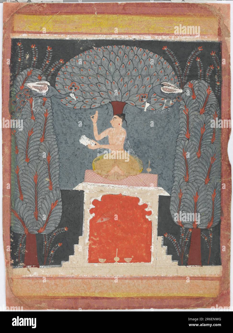 Bangal ragini from a Ragamala series. Date: ca. 1650. Opaque watercolor ...