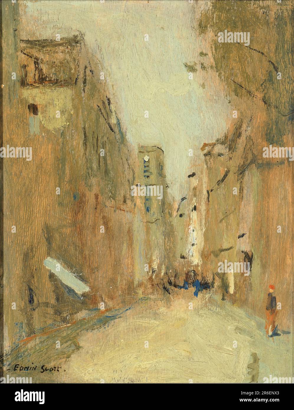 Rue San Jacques, Paris. Date: n.d. oil on wood. Museum: Smithsonian ...
