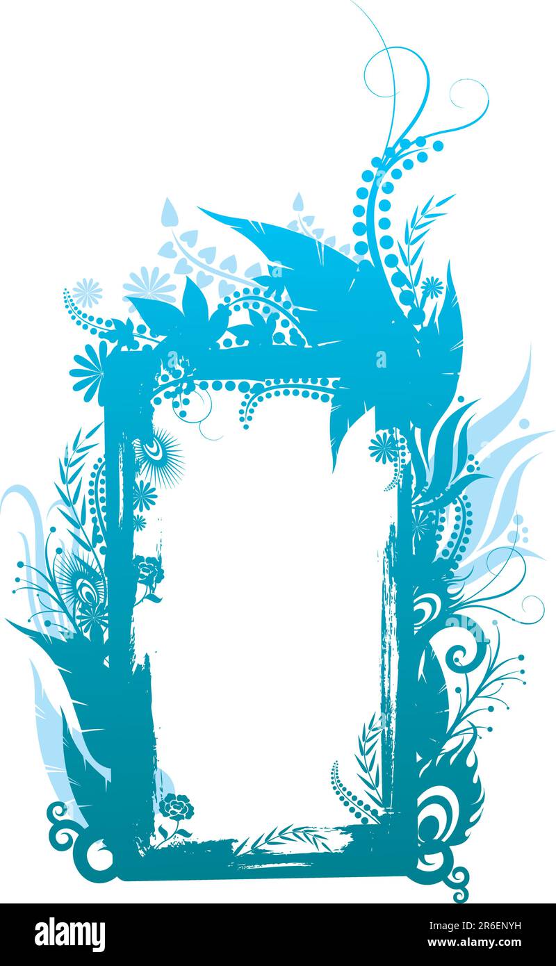 Green color floral signboard pattern design Stock Vector Image & Art ...