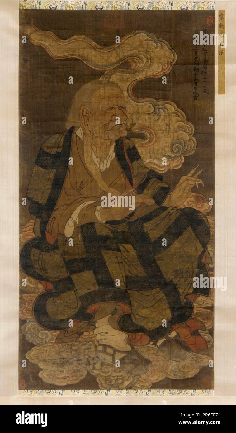 Panthaka, the Tenth Venerable Luohan. Origin: China. Ink and color on ...