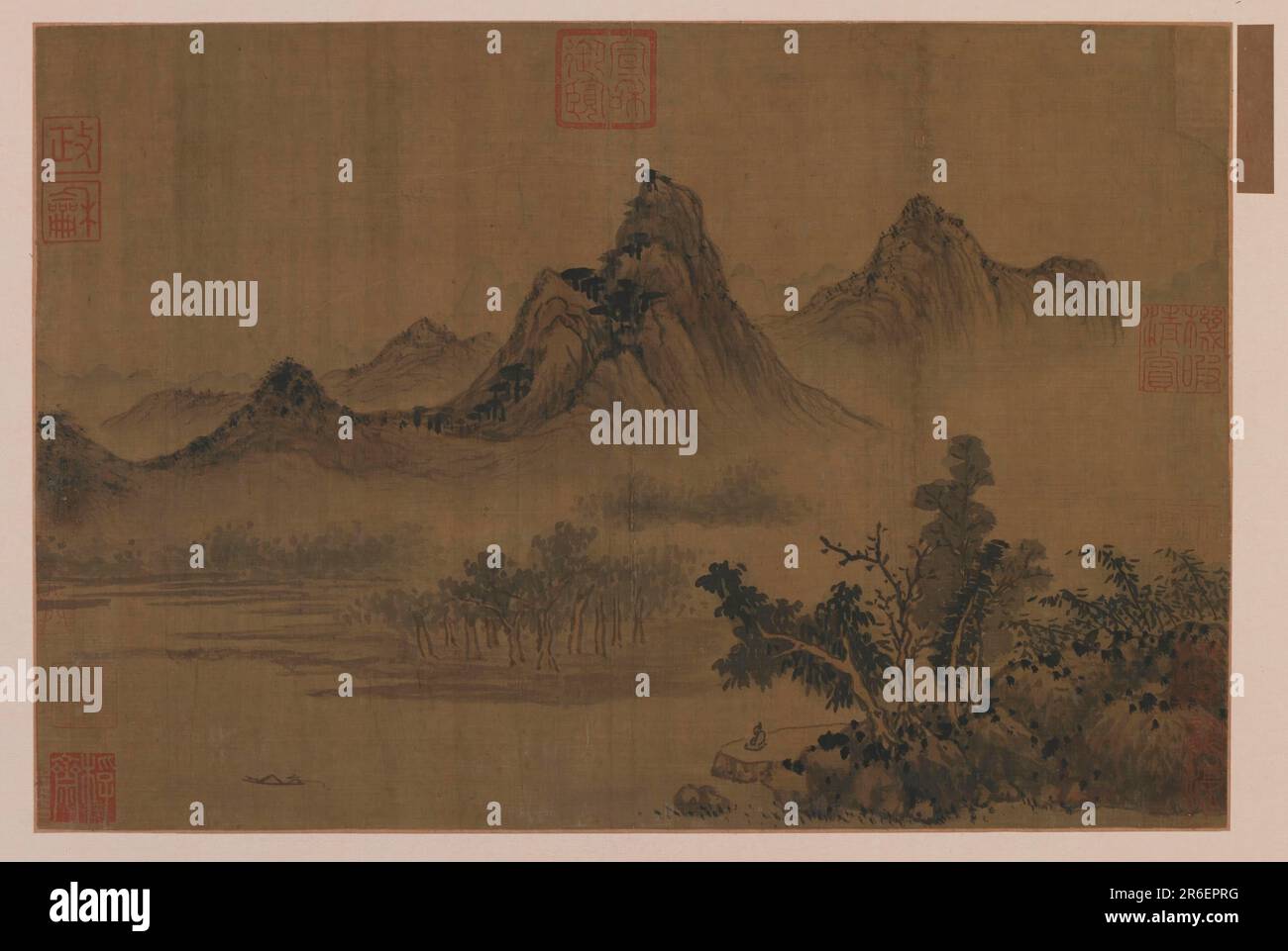 Landscape. Origin: China. Date: 1368-1644. Period: Ming dynasty. Ink ...