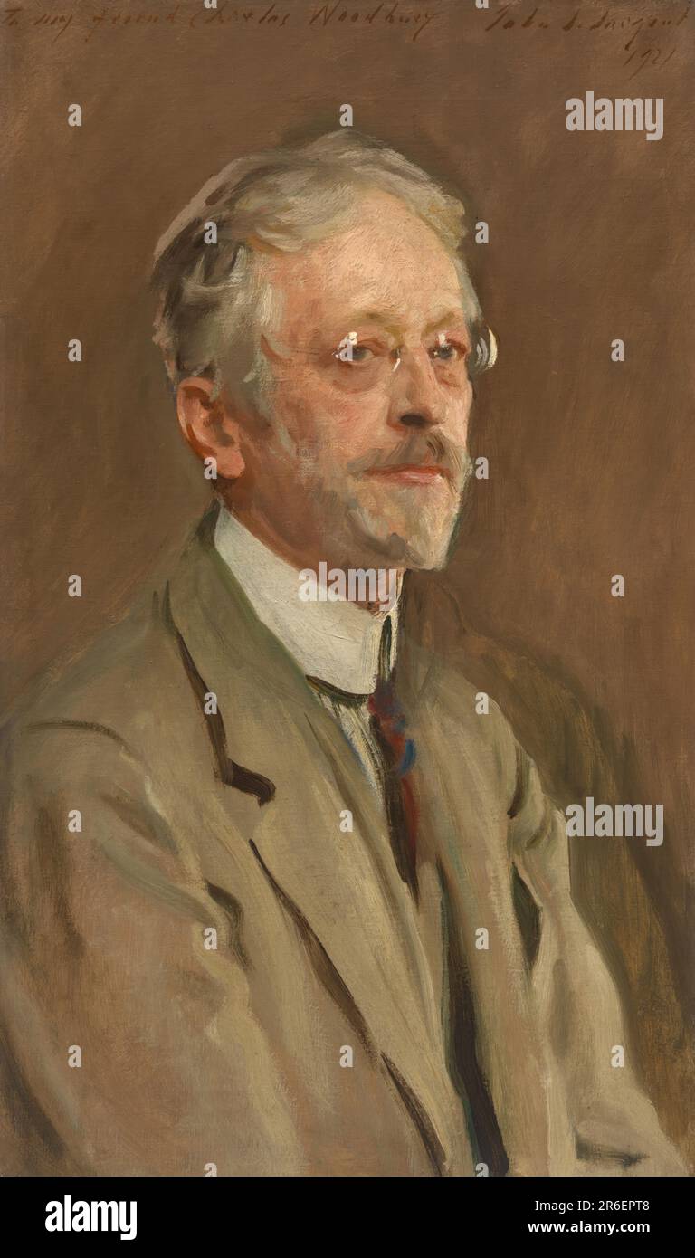 Charles Herbert Woodbury. Date: 1921. oil on canvas. Museum: NATIONAL PORTRAIT GALLERY Stock ...