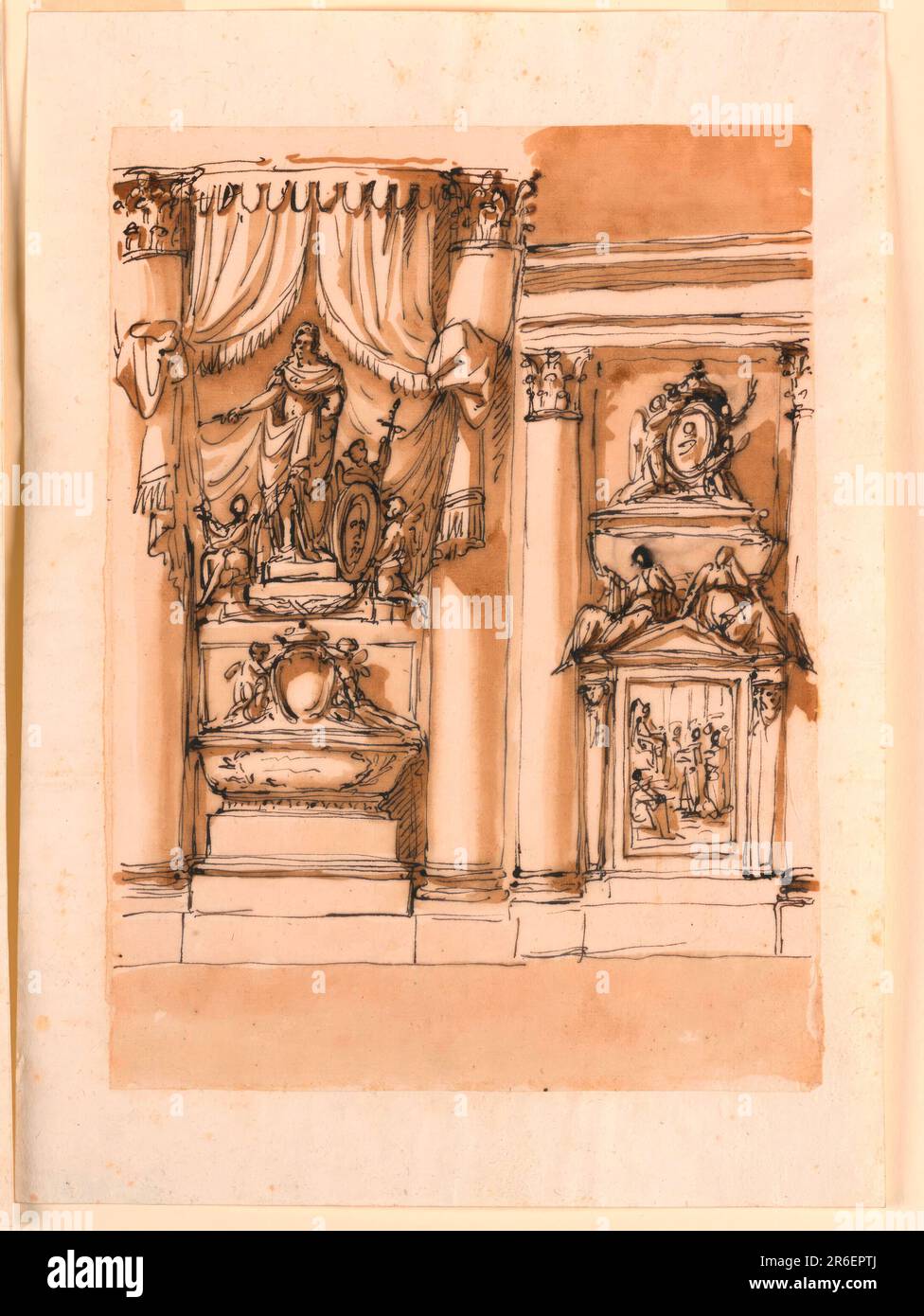 Intended to be erected in the intercolumniation between two embedded ...