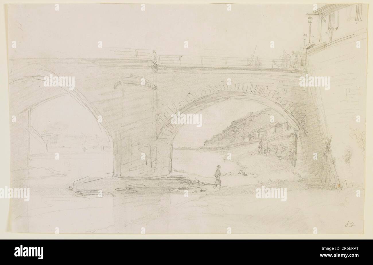 A Bridge. Date: 1858. Origin: United States. Pencil on off-white wove ...