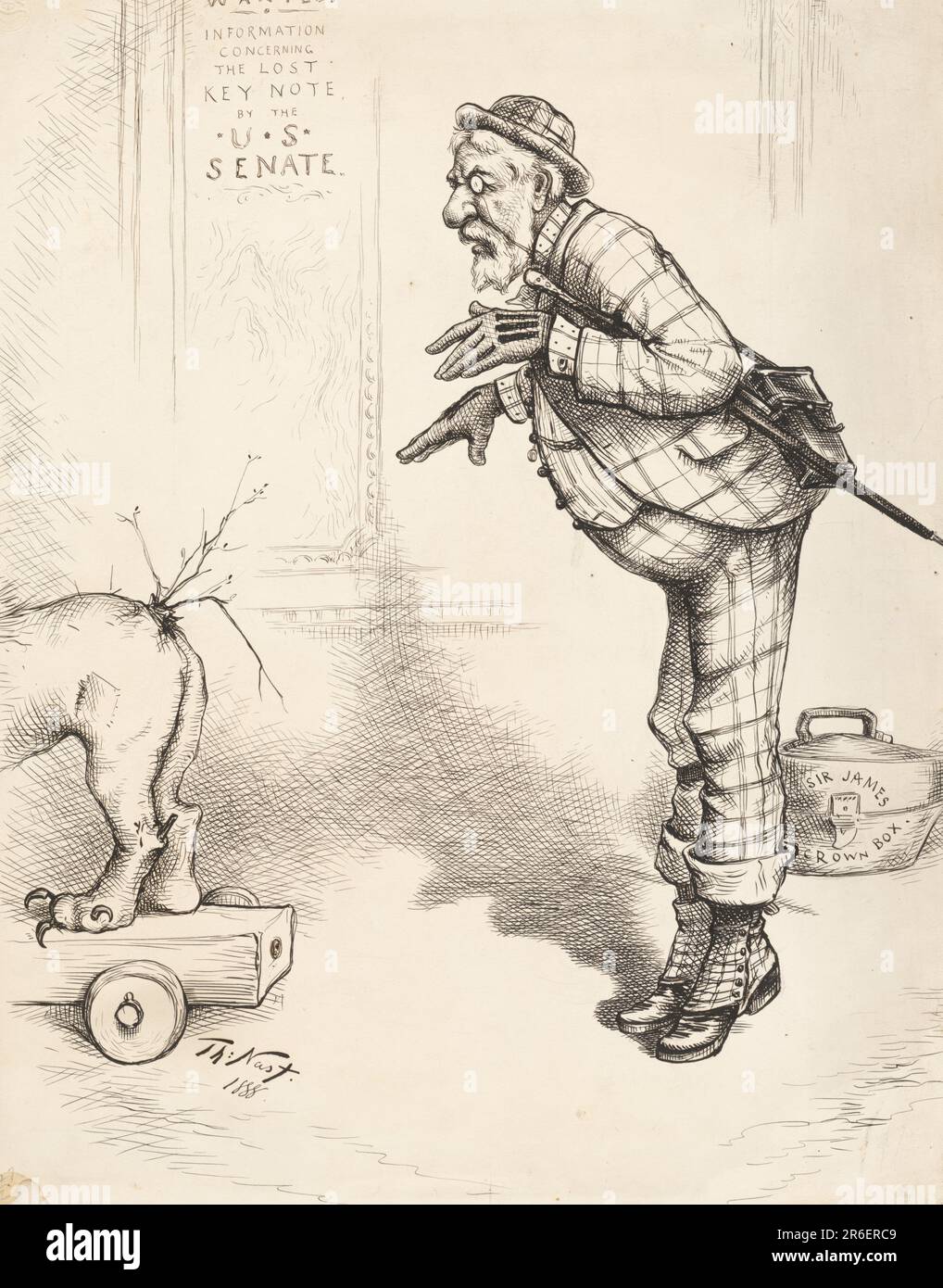 James Gillespie Blaine. Date: 1888. Ink and pencil on paper. Museum ...