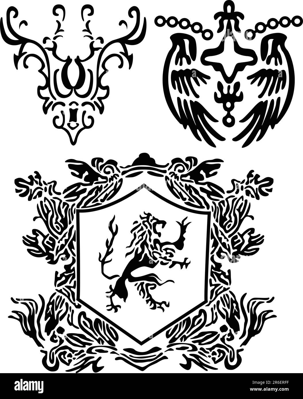 Classic tattoo lion hi-res stock photography and images - Alamy