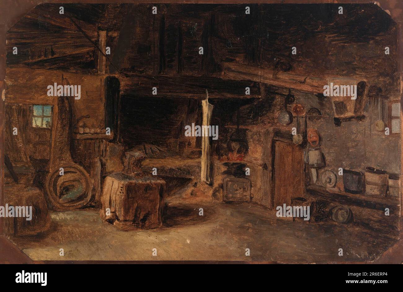 Interior of a Smithy. Date: n.d. oil on canvas. Museum: Smithsonian ...
