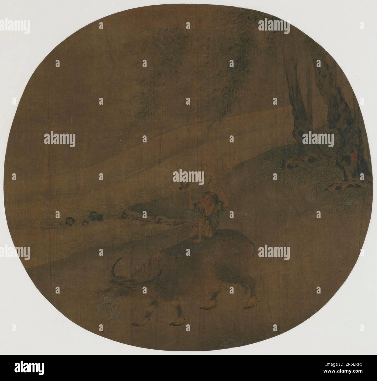 Boy on a water buffalo. Origin: China. Date: 16th-17th century. Period ...