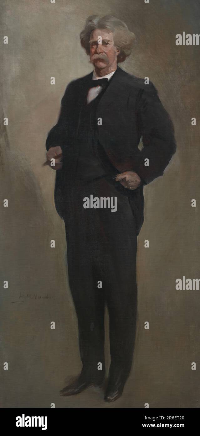 Samuel L. Clemens (Mark Twain). oil on canvas. Date: 1912 or 1913 ...
