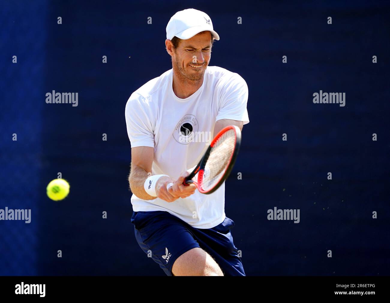 Andy Murray during a practice session on day five of the 2023 Lexus ...