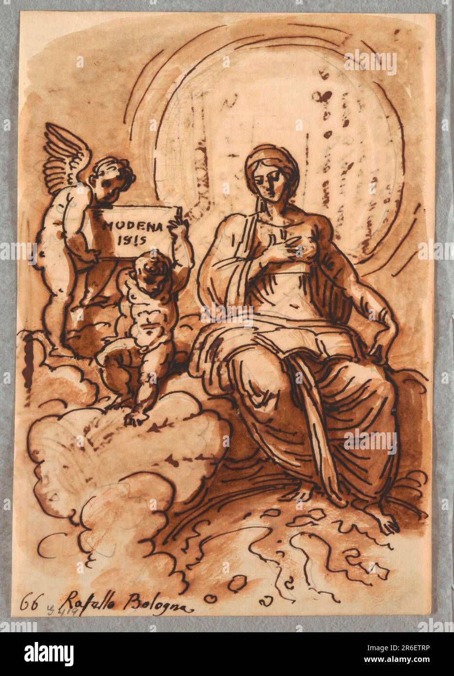 The Astronomer, After Raphael. Date: 1815. Pen and ink, brush and brown ...