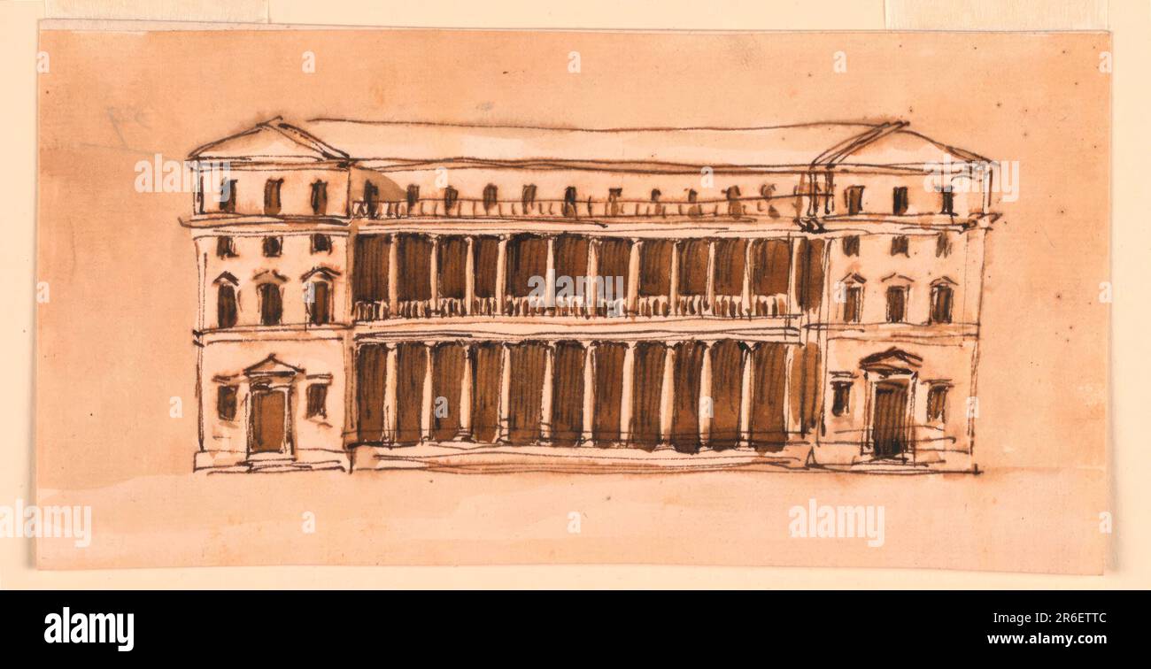 Two colonnades of twelve intercolumnar spaces each and with a ...