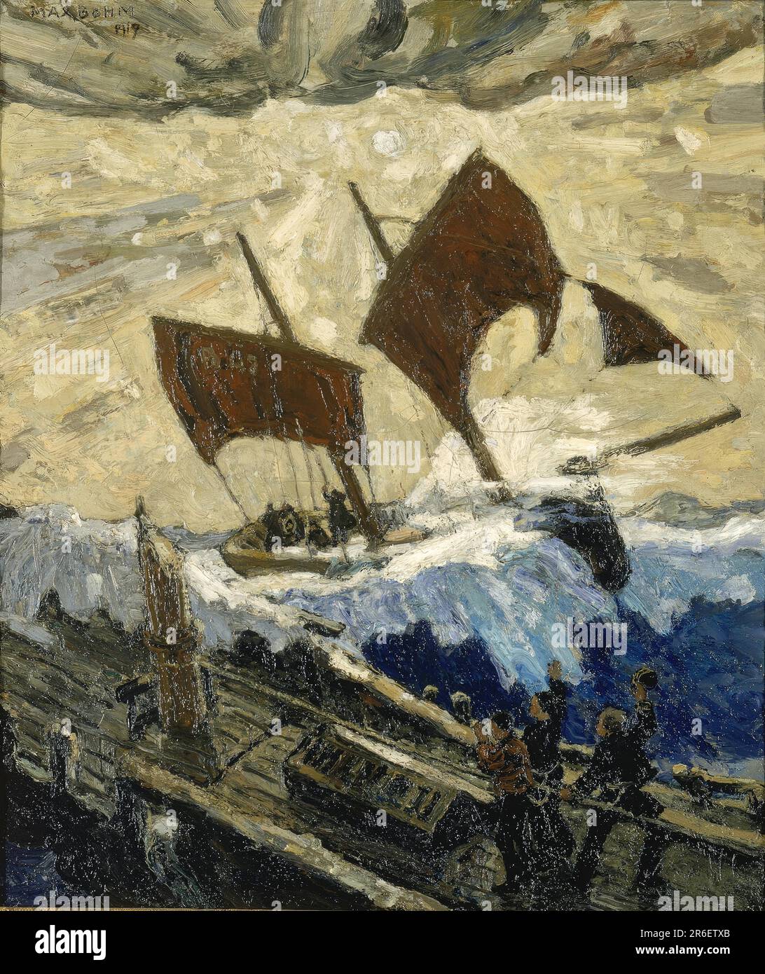 An Incident on the English Channel. Date: 1919. oil on canvas. Museum ...