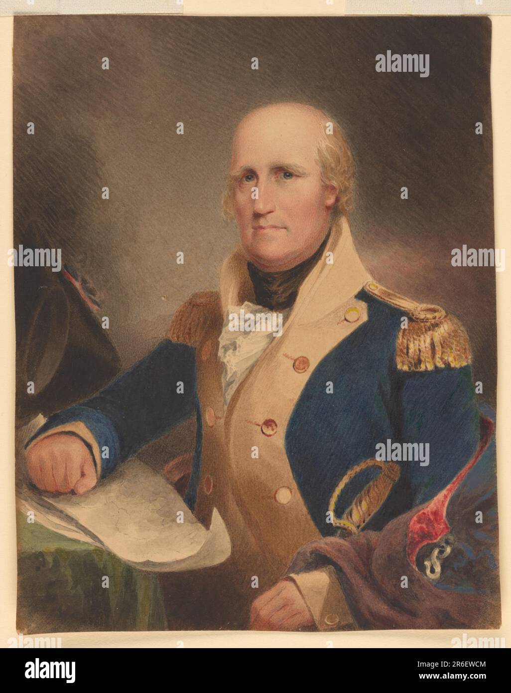 George Rogers Clark. Watercolor on paper. Date: c. 1830. Museum ...