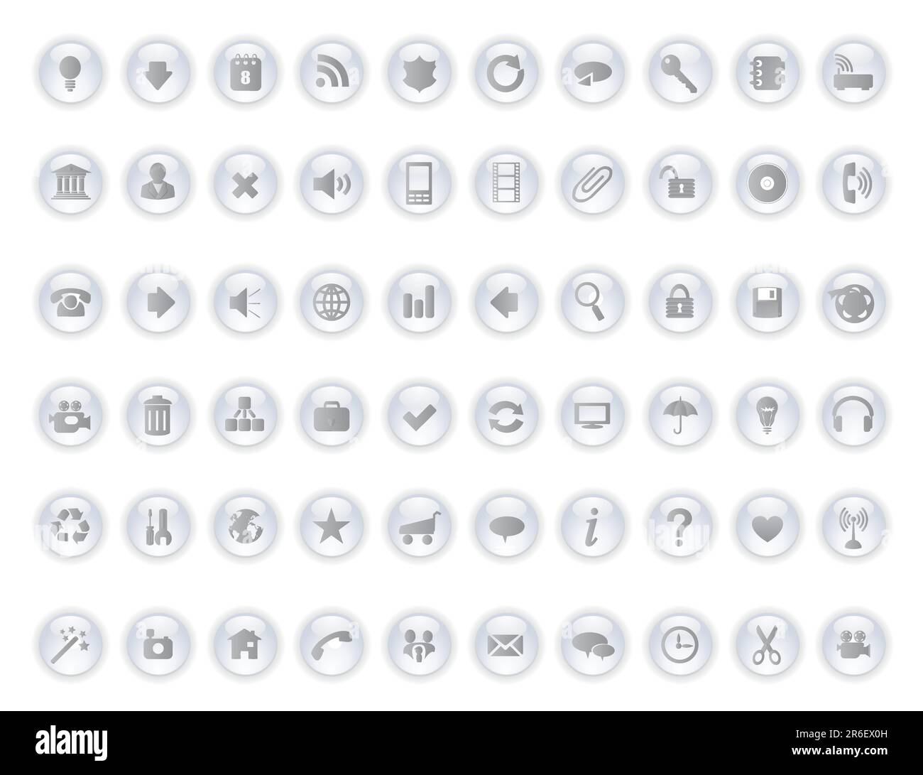 glossy icons set Stock Vector Image & Art - Alamy