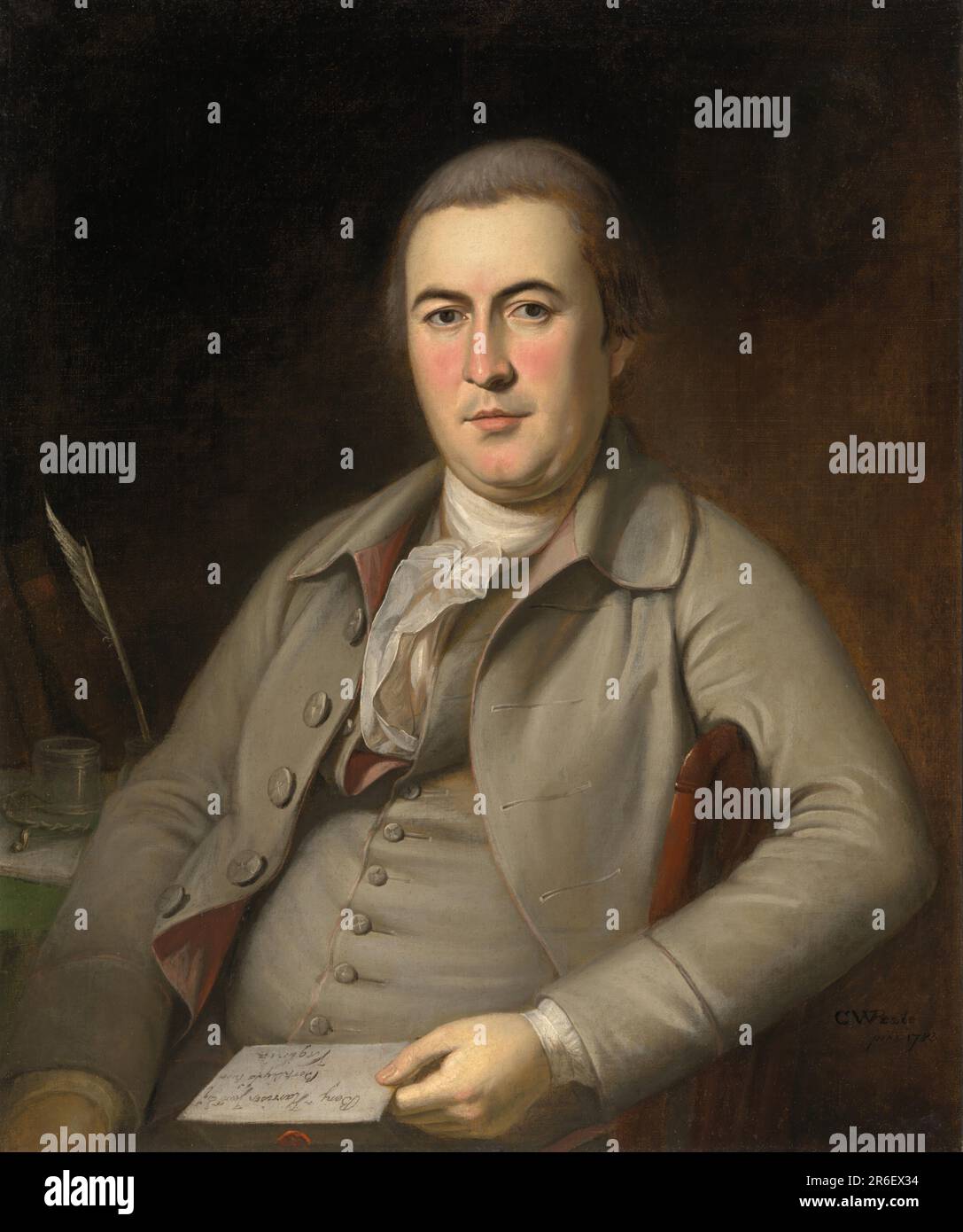 Benjamin Harrison, Jr. oil on canvas. Date: 1783. Formerly identified ...