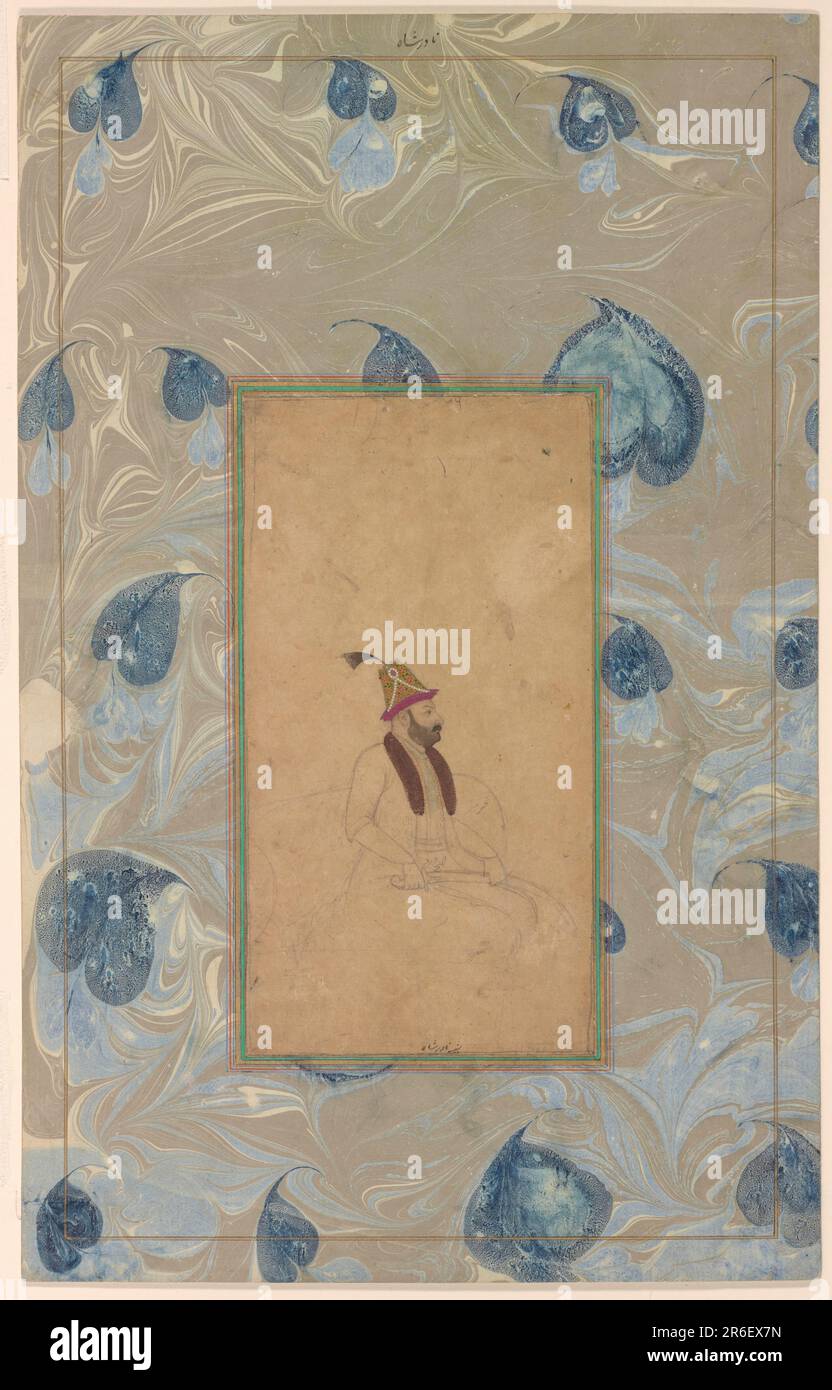 Portrait of Nadir Shah. Date: mid-18th century. Origin: India. Period ...