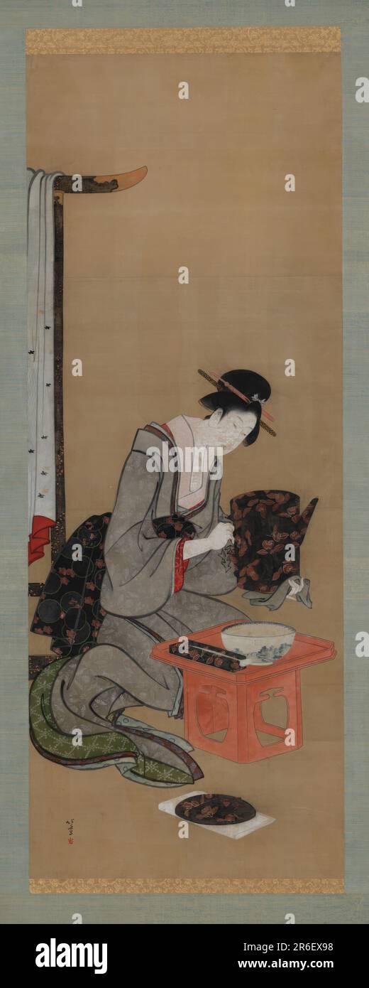 New Year Custom: Makeup on the New Year Morning. Origin: Japan. Period ...