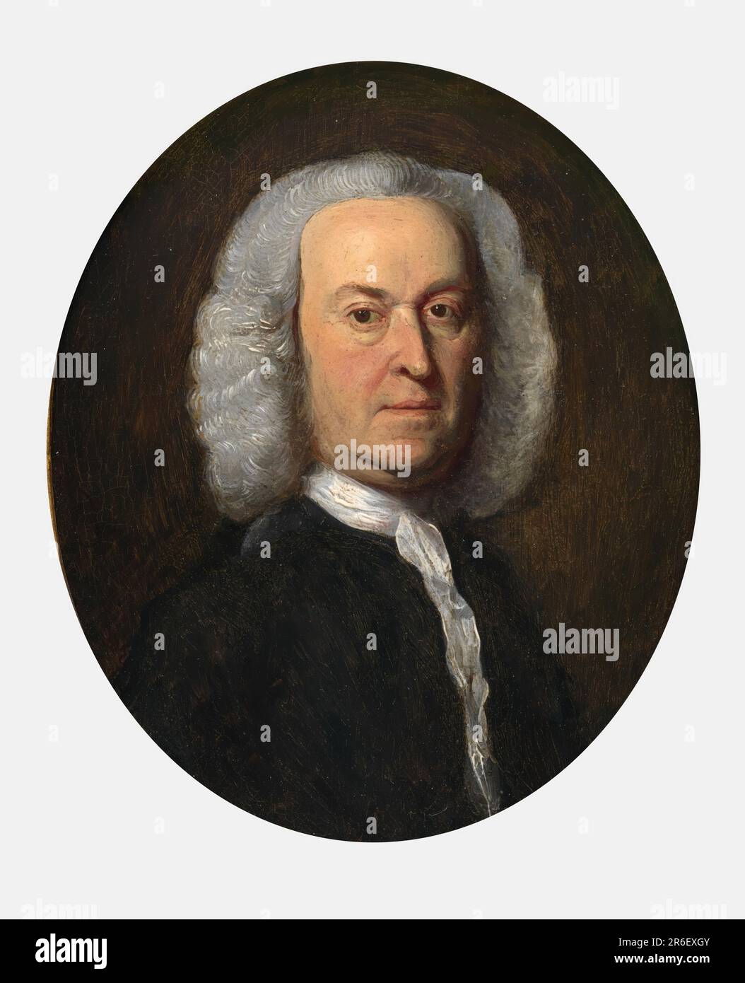 Andrew Oliver. Oil on copper. Date: c. 1758. Museum: NATIONAL PORTRAIT GALLERY Stock Photo - Alamy