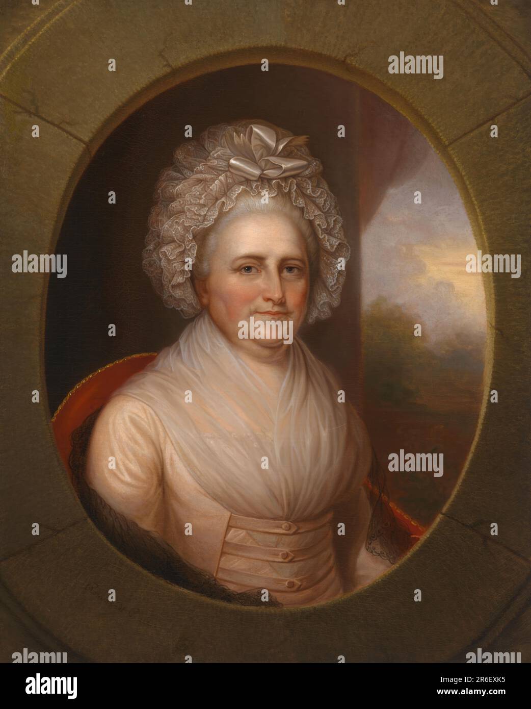 Martha Washington Oil On Canvas Date C 1853 Museum National