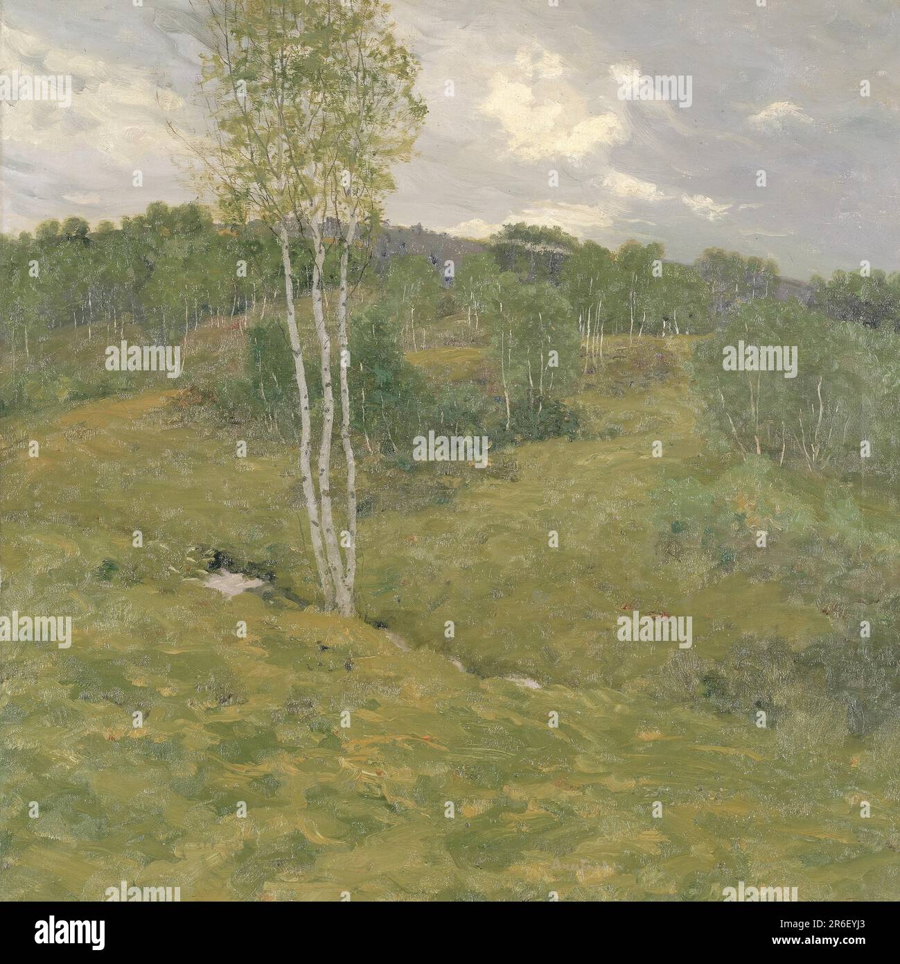 Birch-Clad Hills. oil on canvas. Date: ca. 1908. Museum: Smithsonian ...