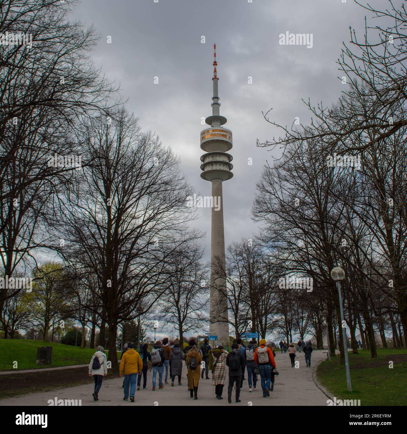 Olympiaturm, Olympiapark, Munich, Germany Stock Photo - Alamy