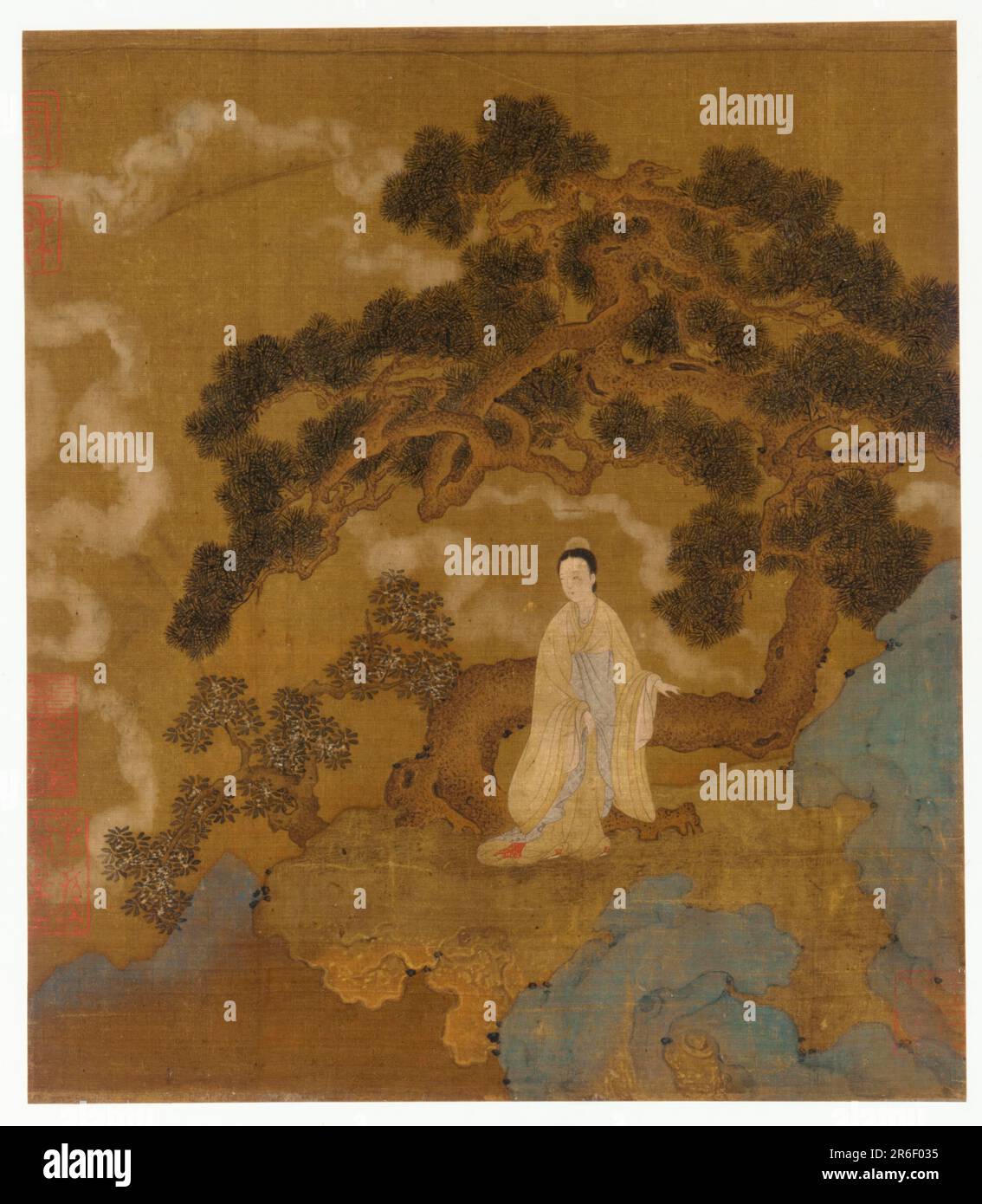 Lady Under a Gnarled Pine Tree. Date: 16th century. Origin: China ...