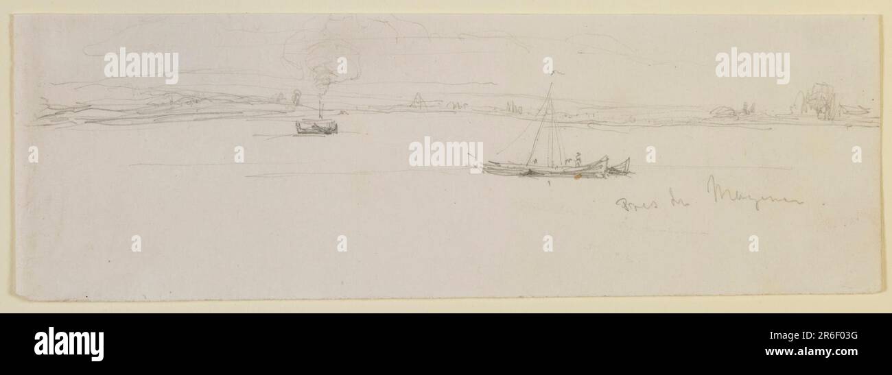 Près de Mayence. Date: 1858. Pencil on white paper. Origin: United ...