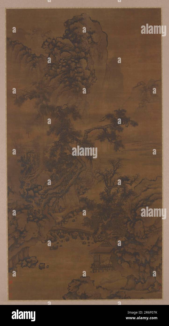 Listening to the Pines in a Riverside Pavilion. Date: 16th century ...