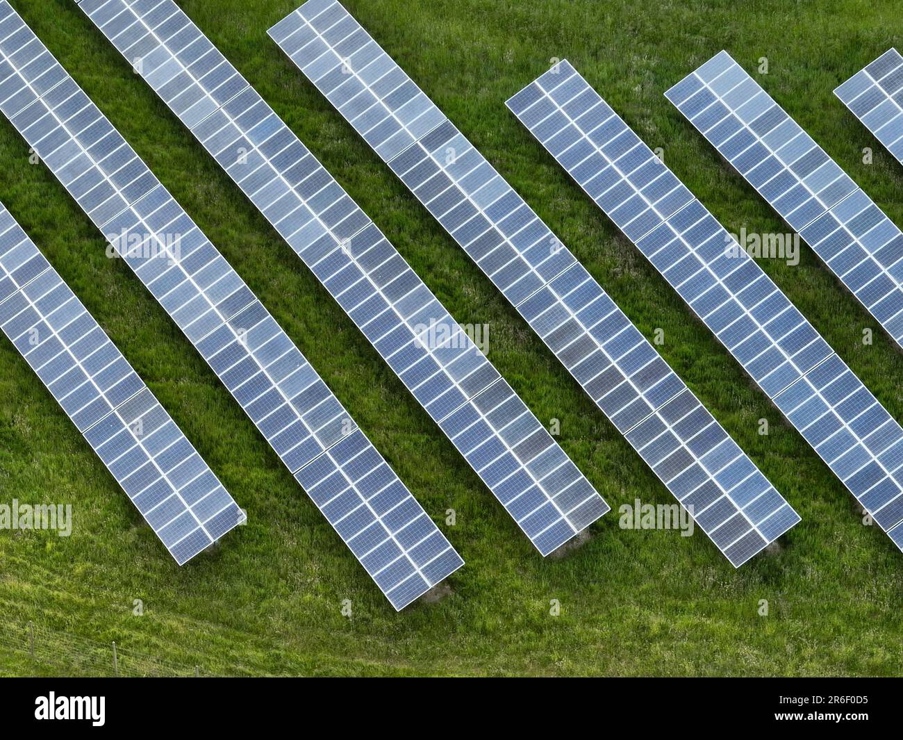 A large-scale solar farm set in a countryside environment Stock Photo ...