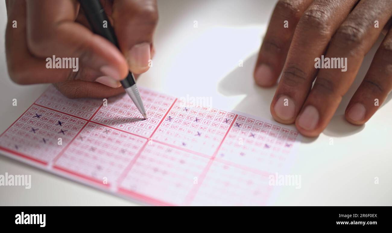 Man marking lottery hi-res stock photography and images - Alamy