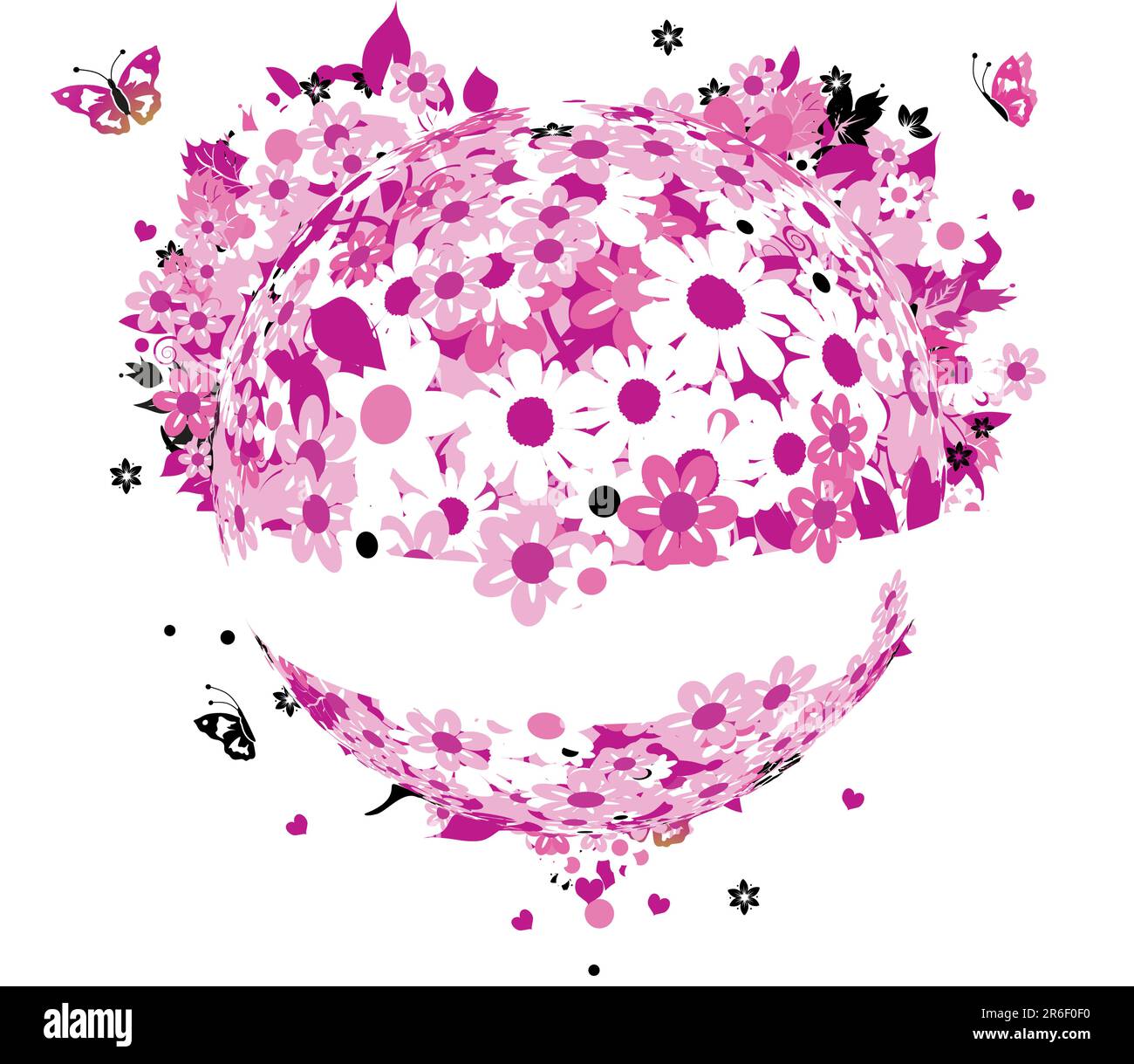 Floral heart shape for your design Stock Vector Image & Art - Alamy