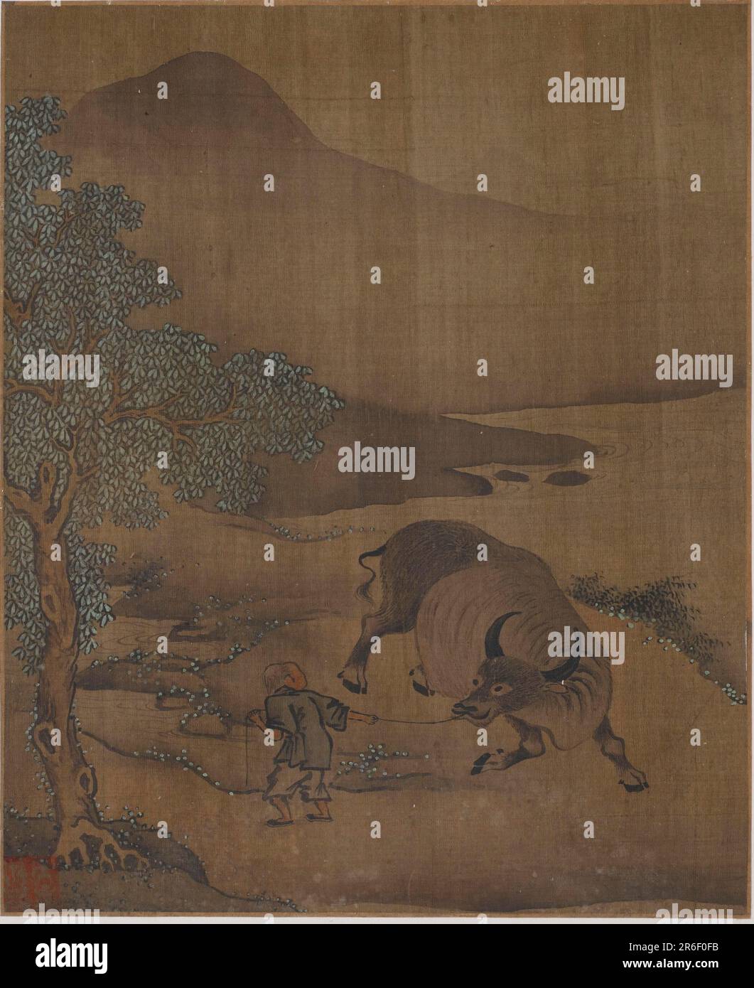 Water Buffalo and Herdboy. Origin: China. Date: 1368-1644. Period ...