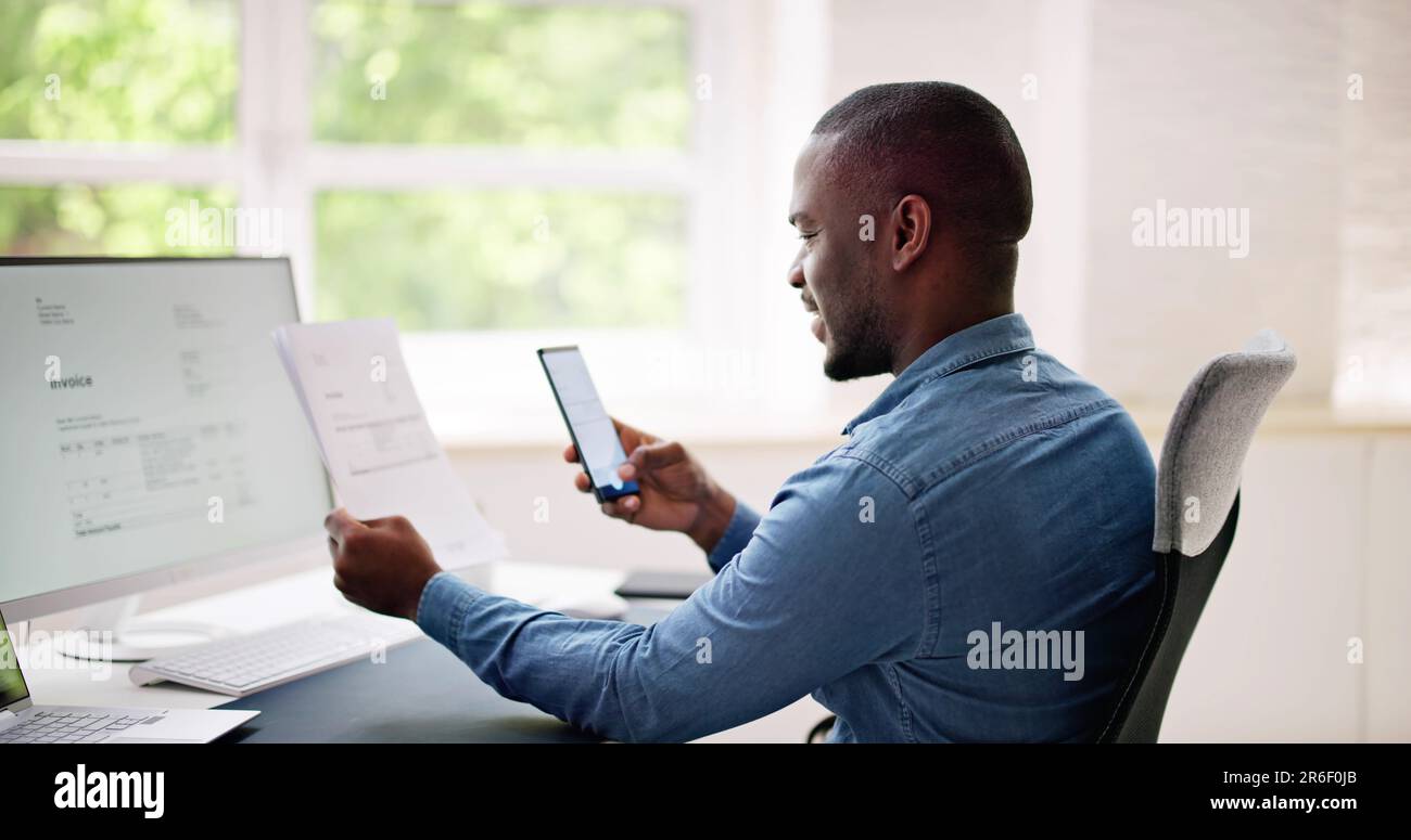 Taking Document Picture Or Photo With Phone. Smartphone Optical ...