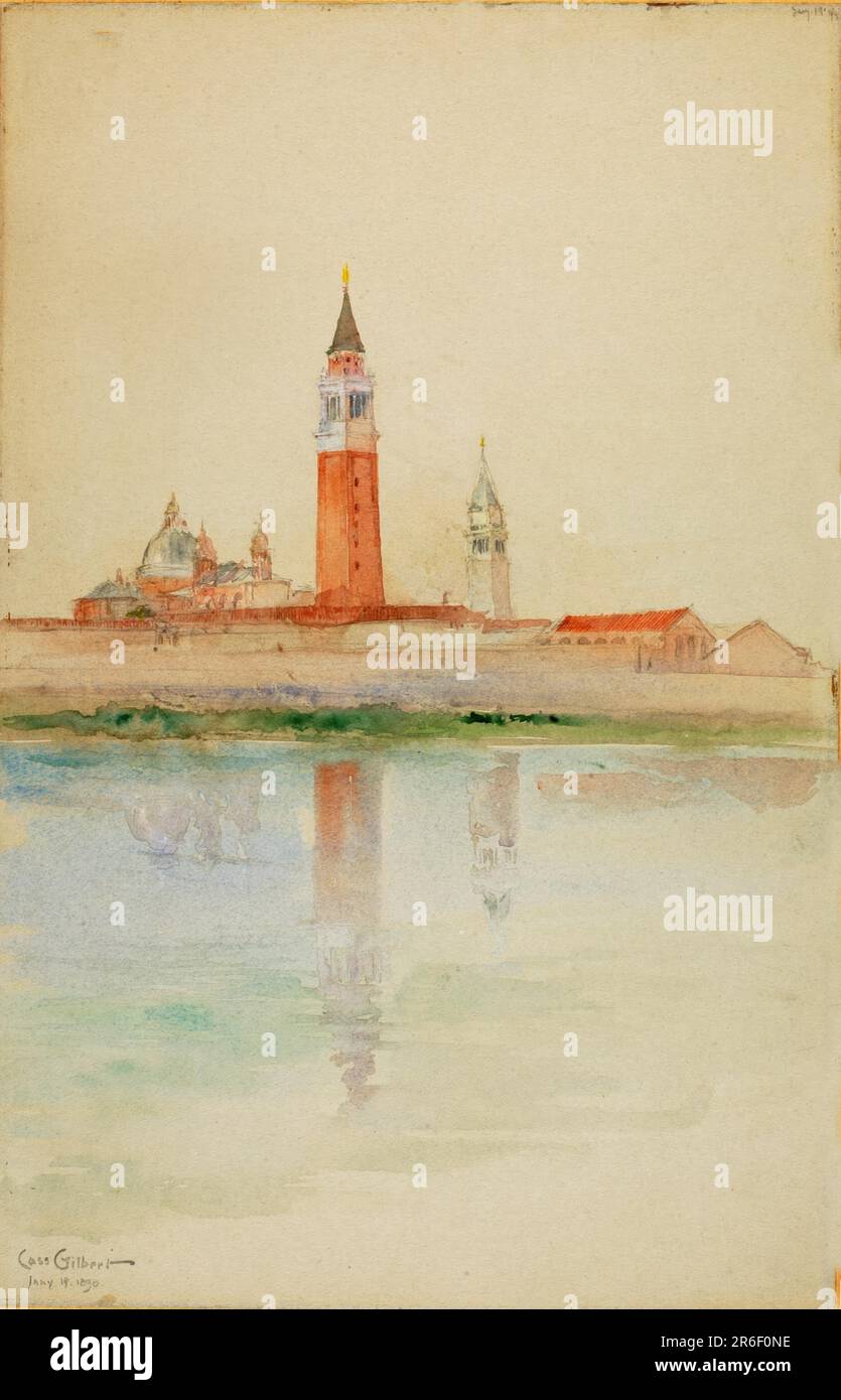 San Giorgio Maggiore, Venice. Date: 1898. watercolor and pencil on ...