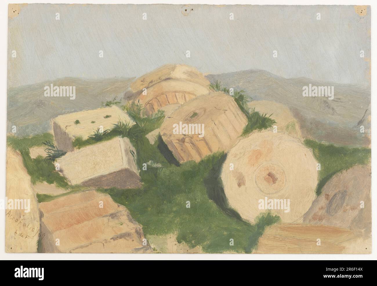 Broken column sections scattered hi-res stock photography and images ...