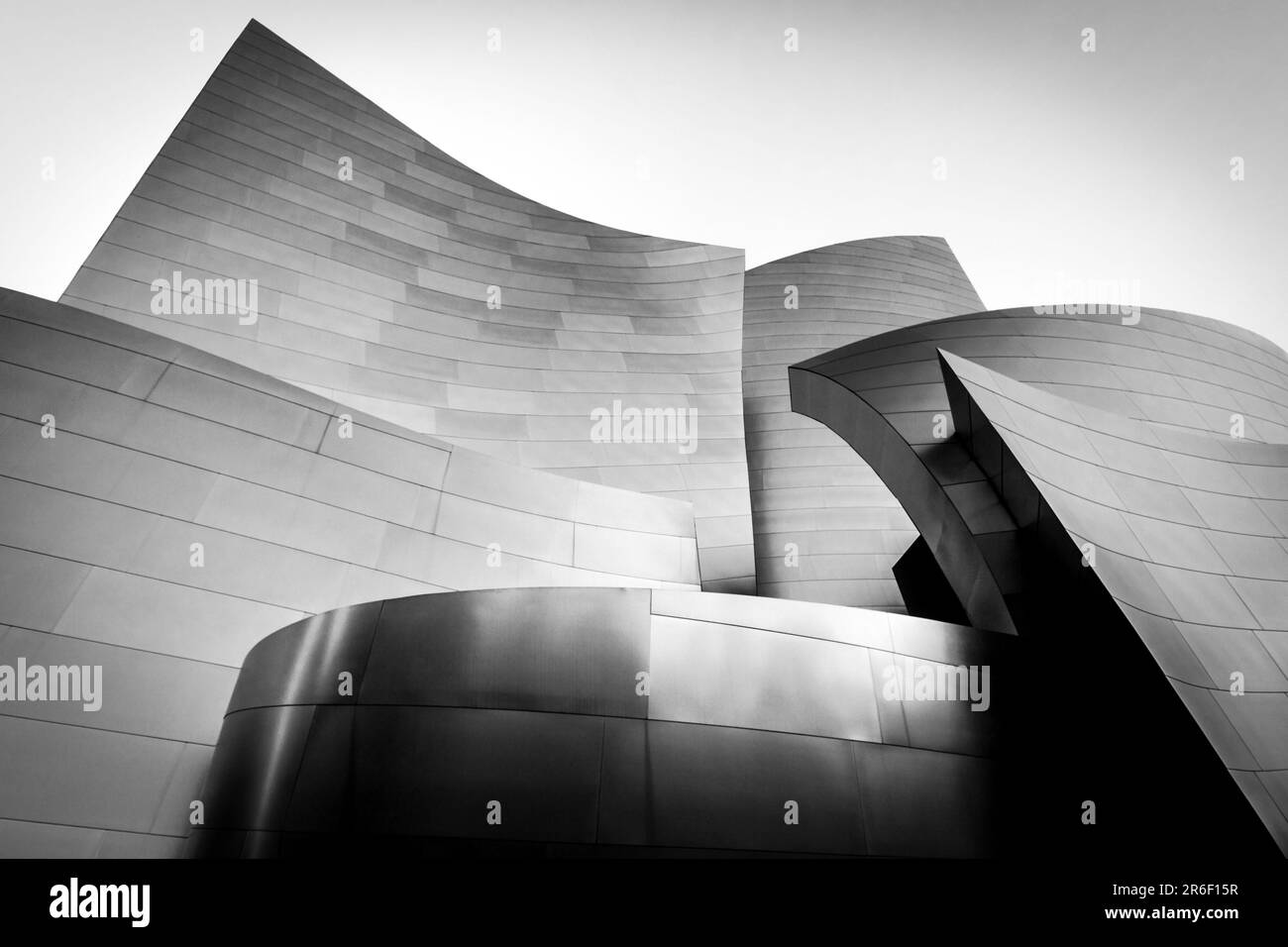Walt Disney Concert Hall, Architecture detail - BW - Los Angeles, LA ...