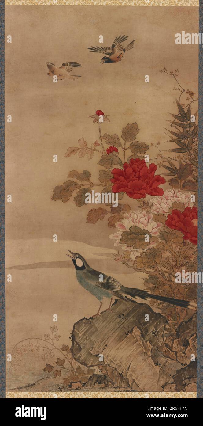 Birds and flowers. Date: 18th century. Origin: Japan. Period: Edo ...