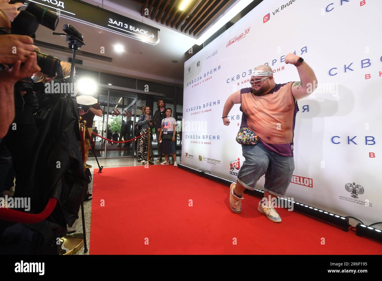 Moscow. Actor Dmitry Krasilov at the premiere of the film `Through Time ...