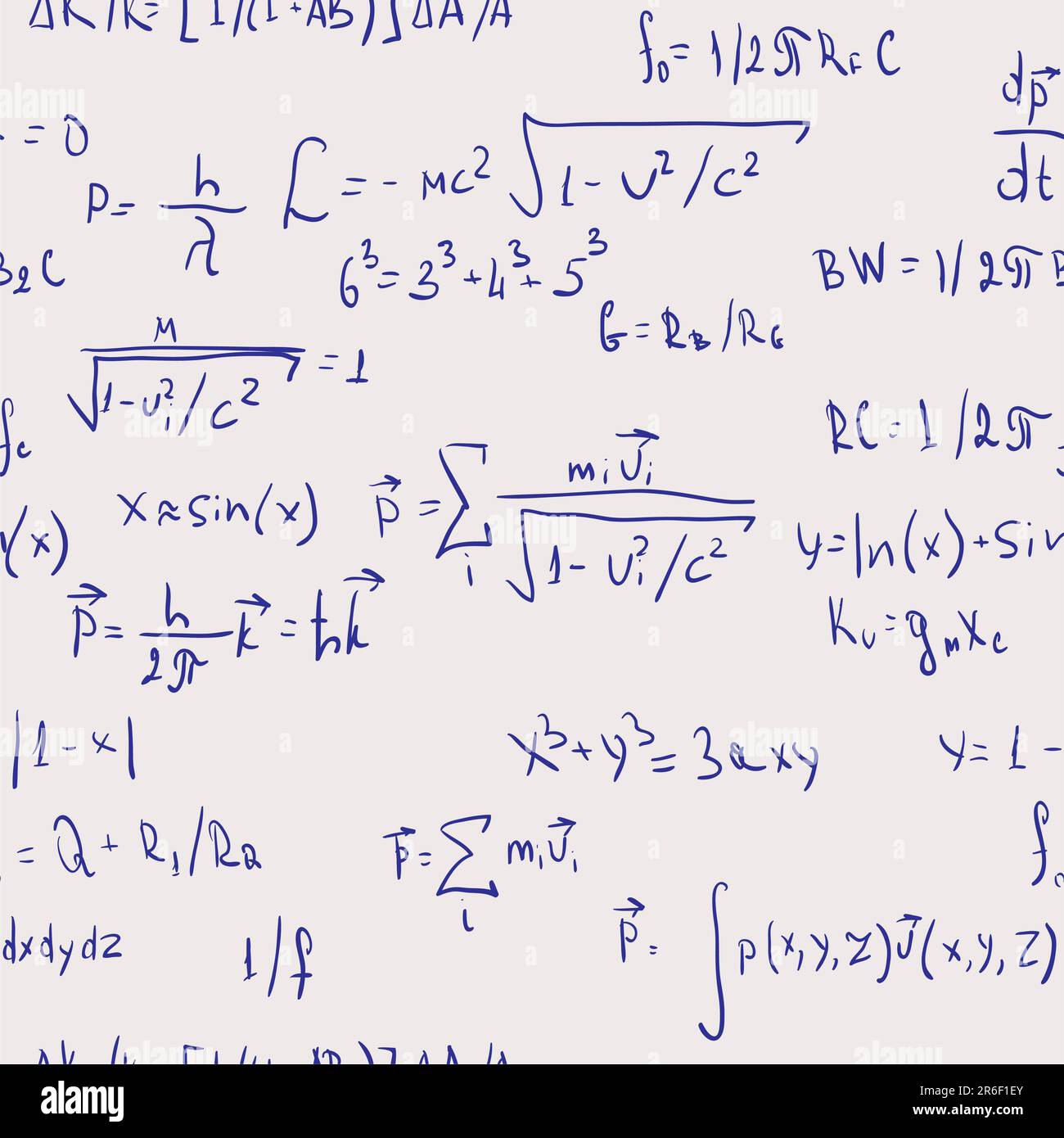 Formulas. Seamless abstract background. Vector illustration Stock ...