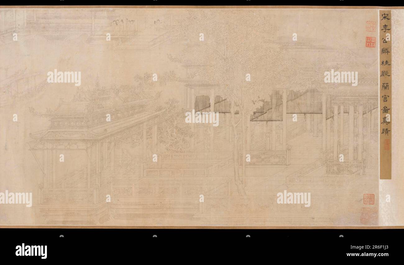 Palace Ladies of the Cinnamon Hall and Orchid Palace. ink on paper ...