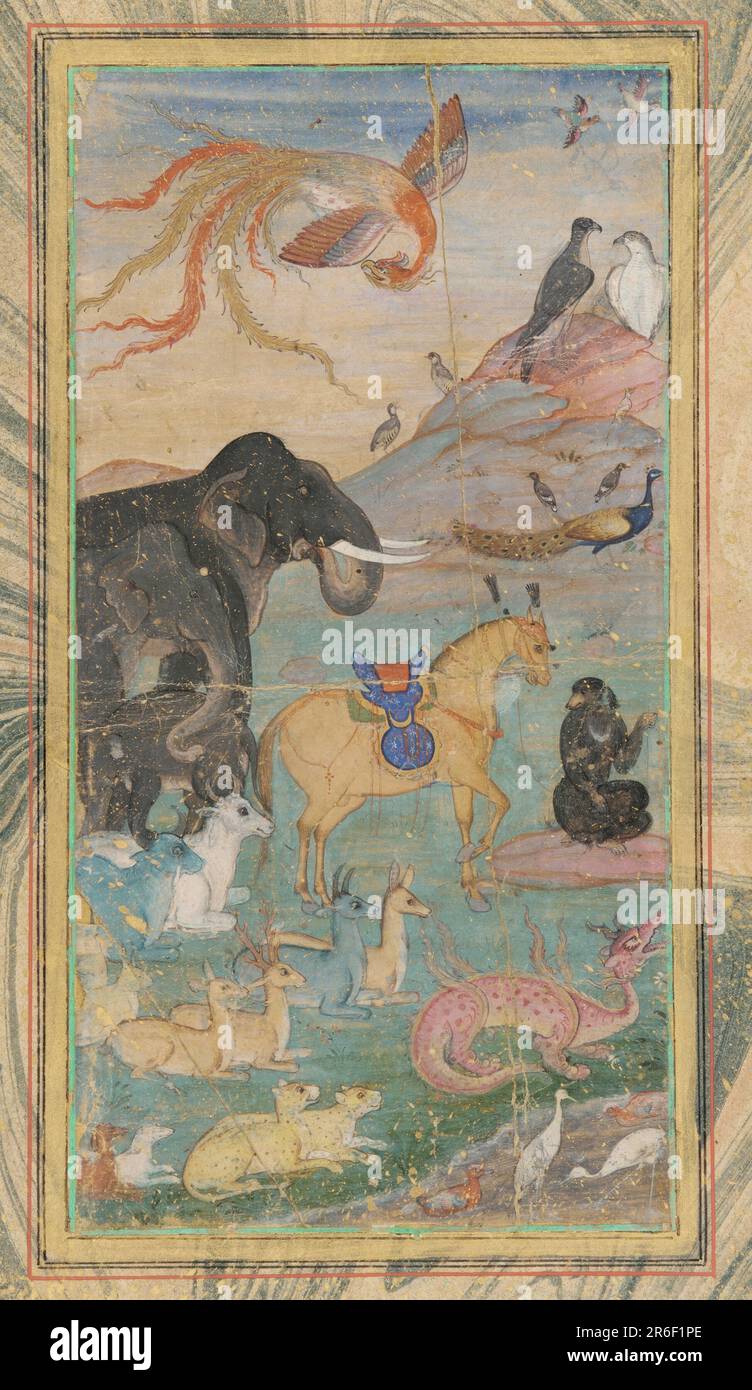 Animals and Birds. Date: 17th century. Origin: India. Period: Mughal ...