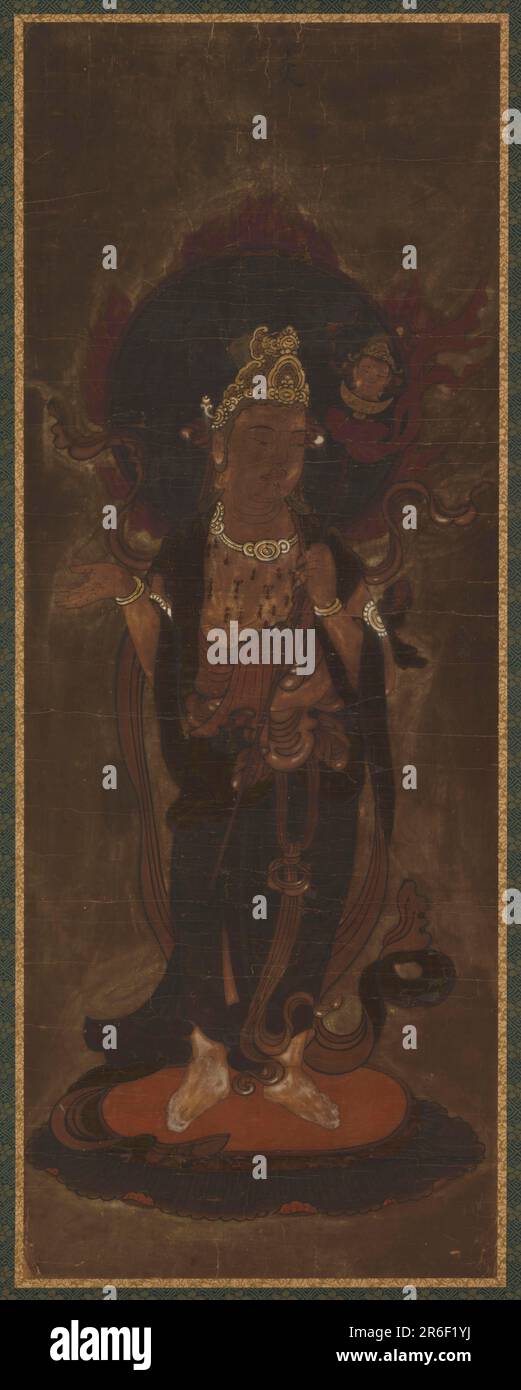 One of the twelve deva: Emma-ten (Yama or Suyama-deva?). Origin: Japan ...