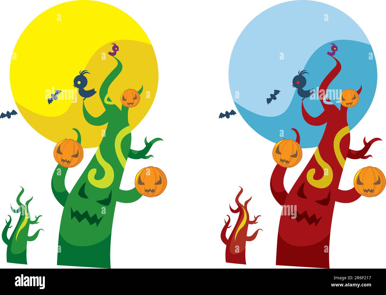 Tree character Stock Vector Images - Alamy